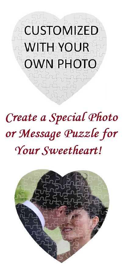 Custom Puzzles for Photos or Special Messages - Be My Valentine World